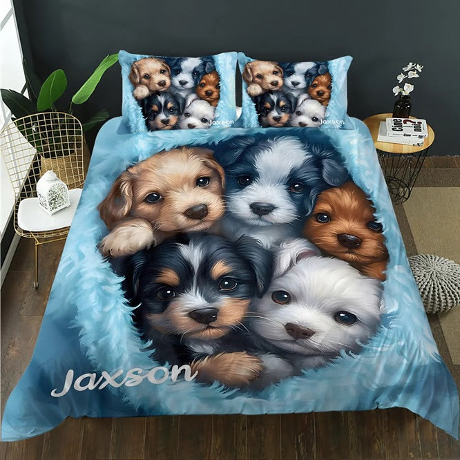 Dogs Personalised Quilt Cover Set– DOONA KINGDOM