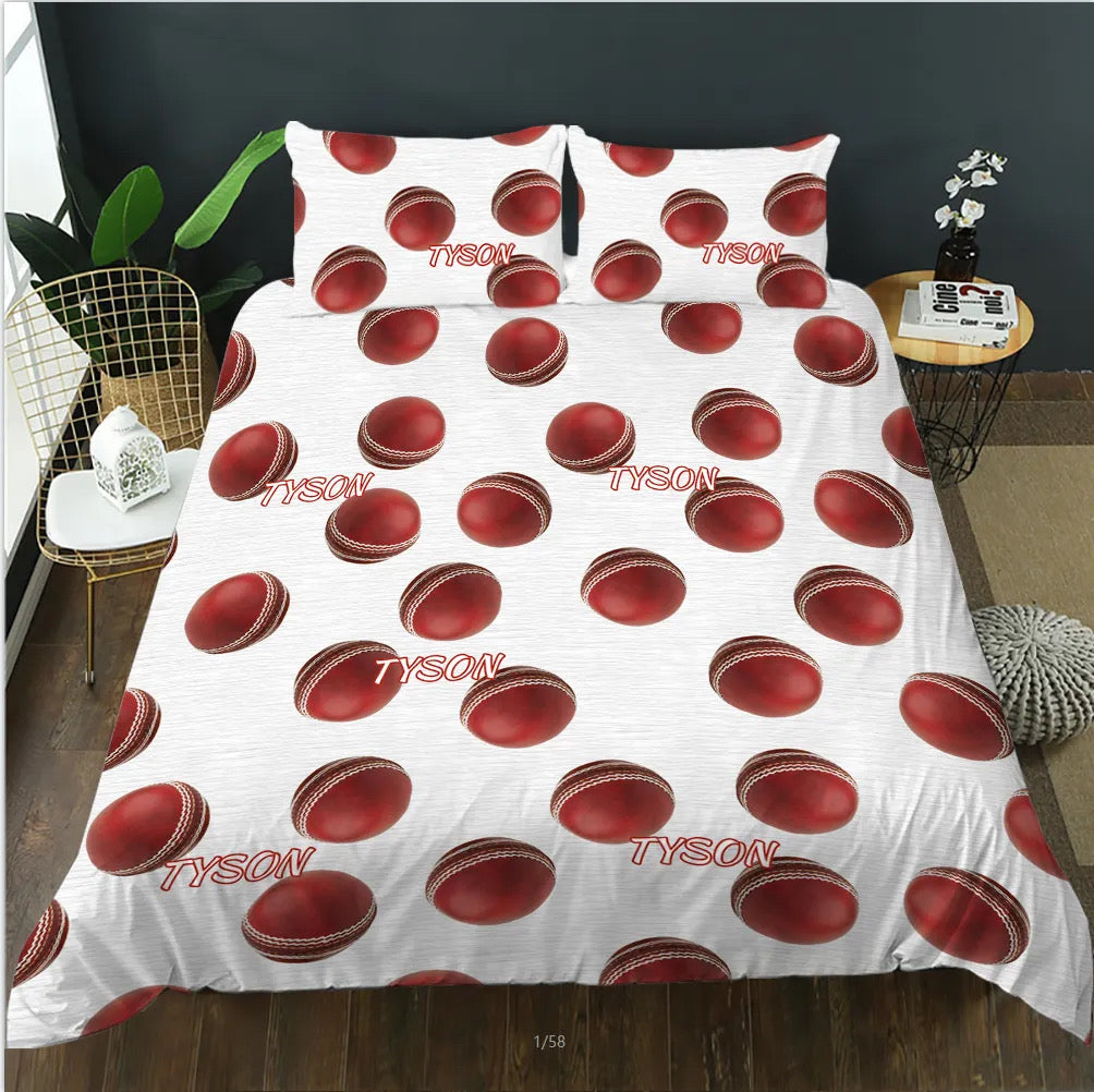Cricket Personalised Quilt Cover Set– DOONA KINGDOM