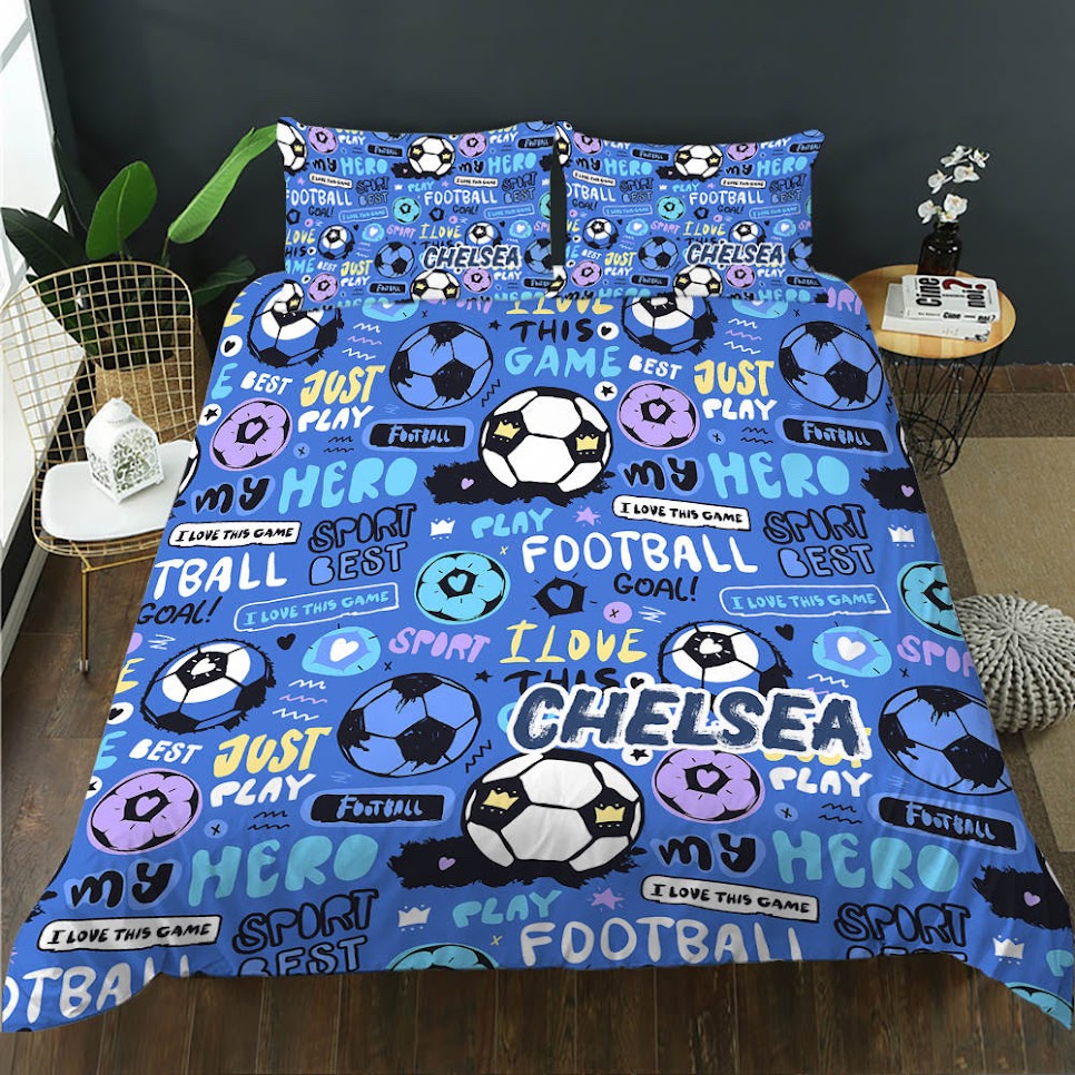 Soccer Personalised Quilt Cover Set– DOONA KINGDOM