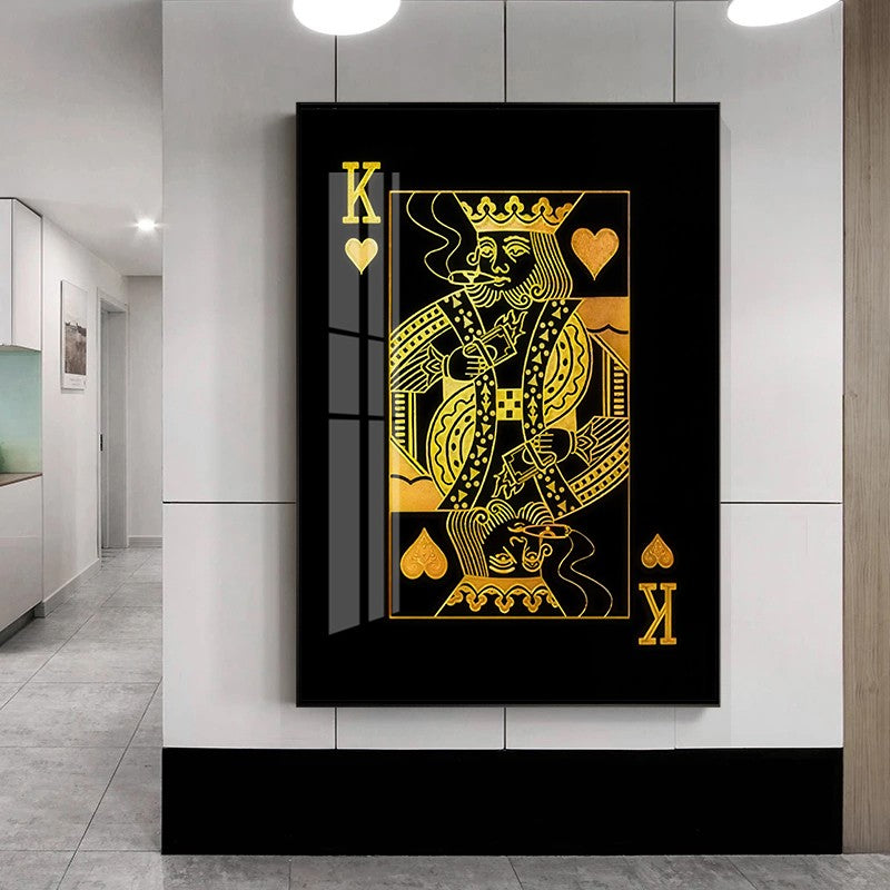 King of Heart Porcelain Wall Art 70X100CM | DOONA KINGDOM