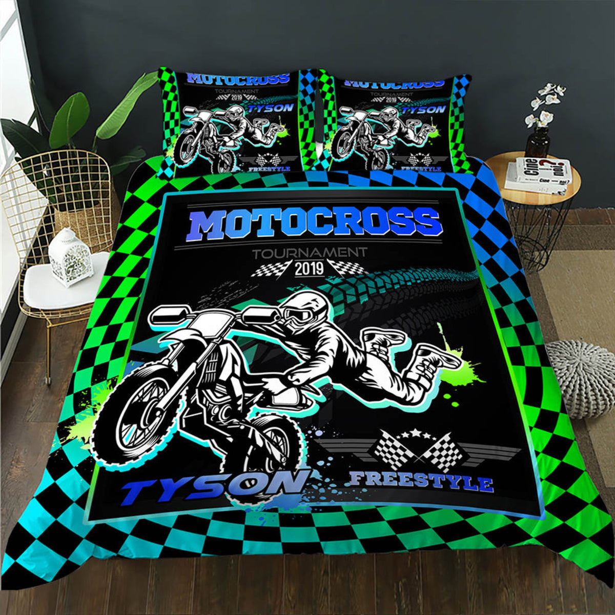 Motocross Personalised Quilt Cover Set | DOONA KINGDOM