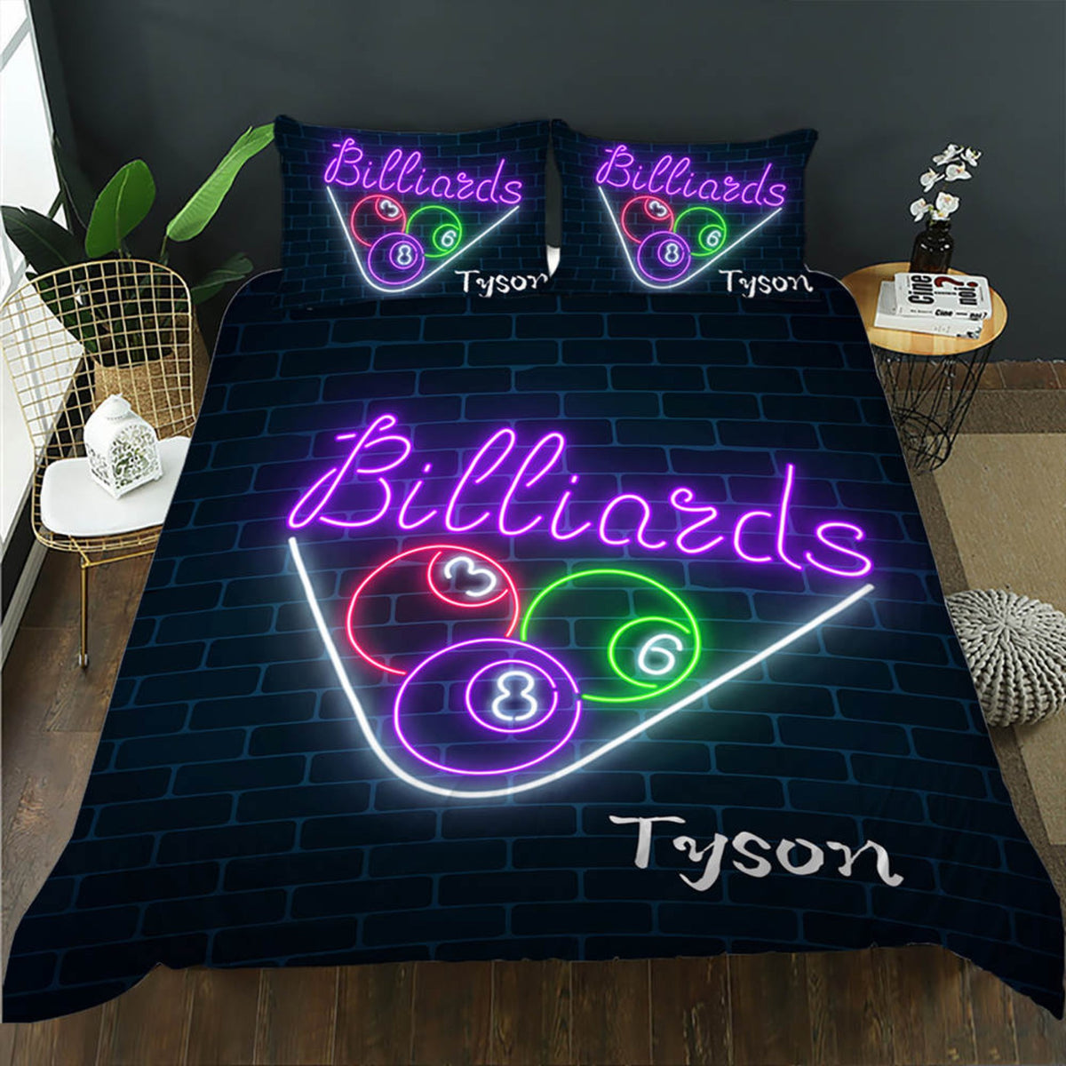 Snooker Billiard Personalised Quilt Cover Set | DOONA KINGDOM