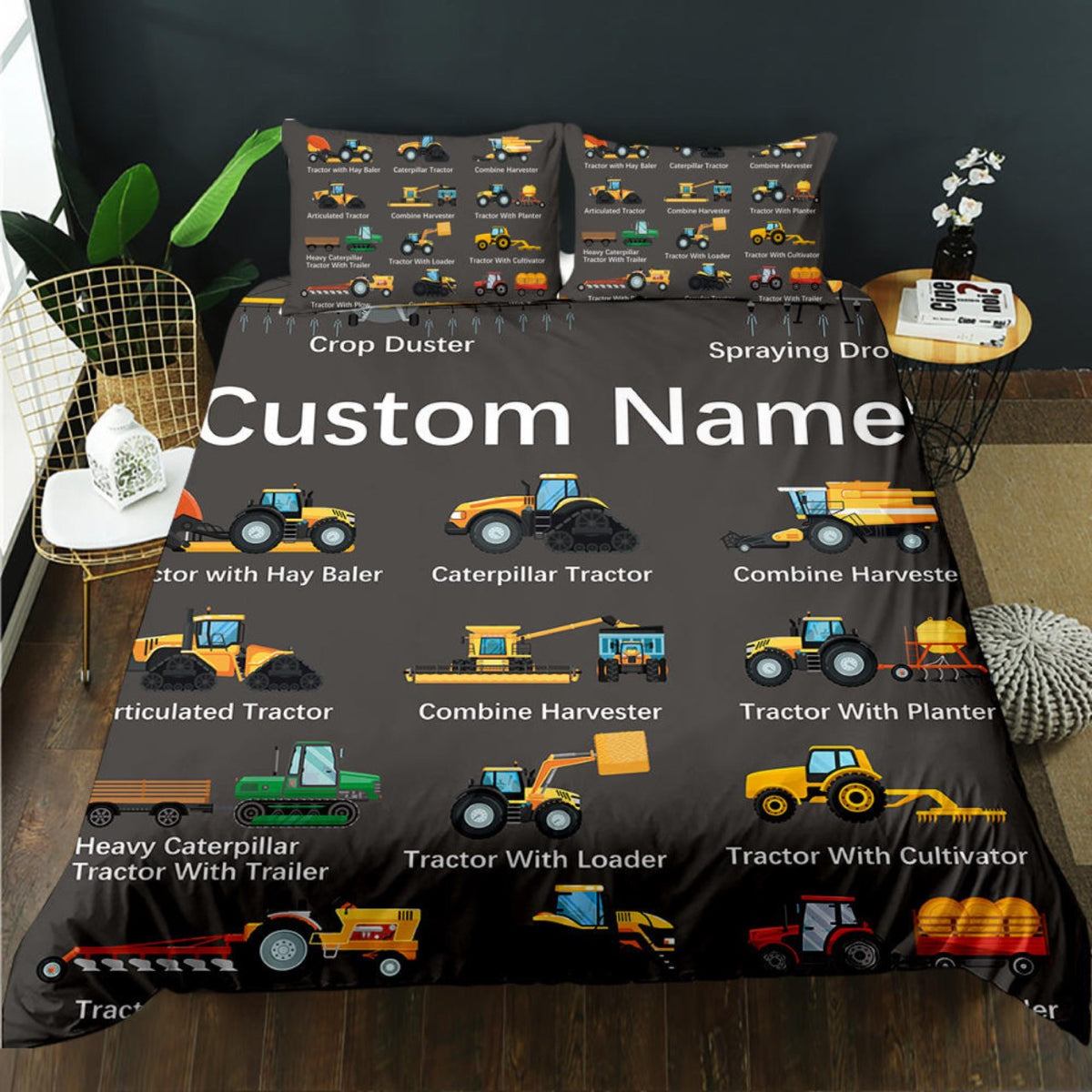 Digger Personalised Quilt Cover Set | DOONA KINGDOM