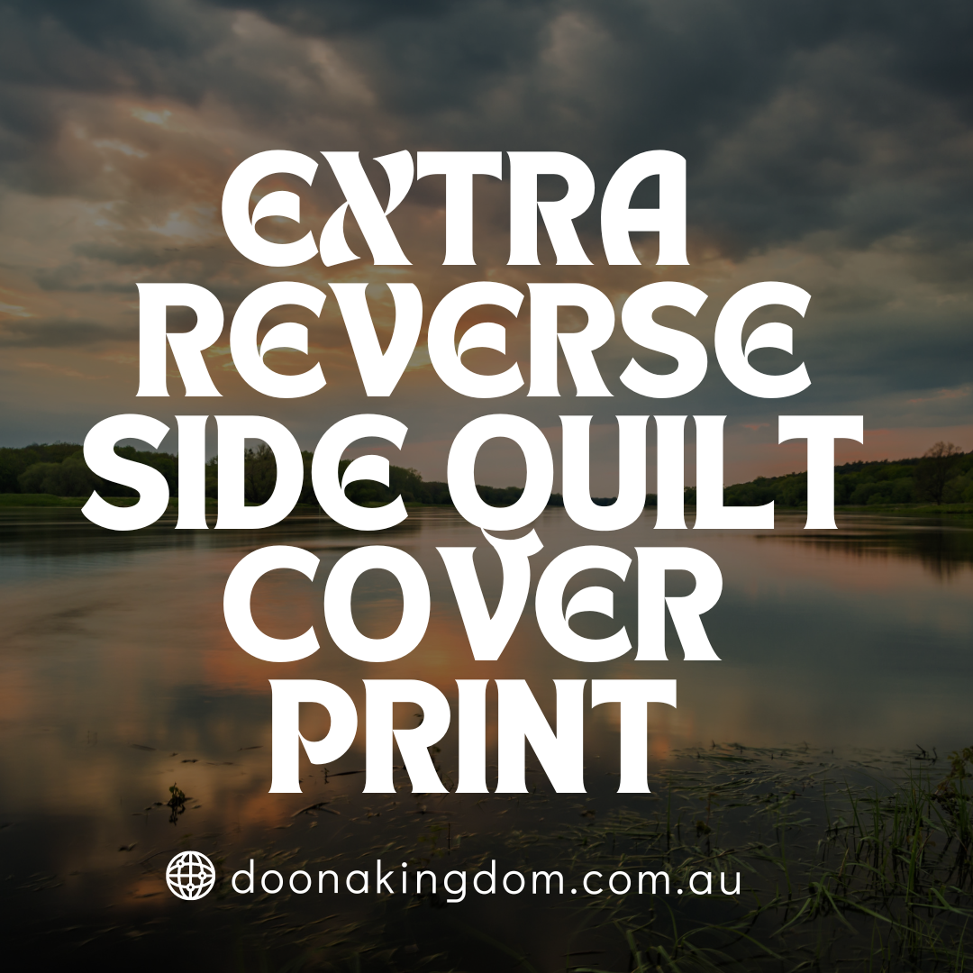 Design your own Reverse Side Quilt cover print | DOONA KINGDOM