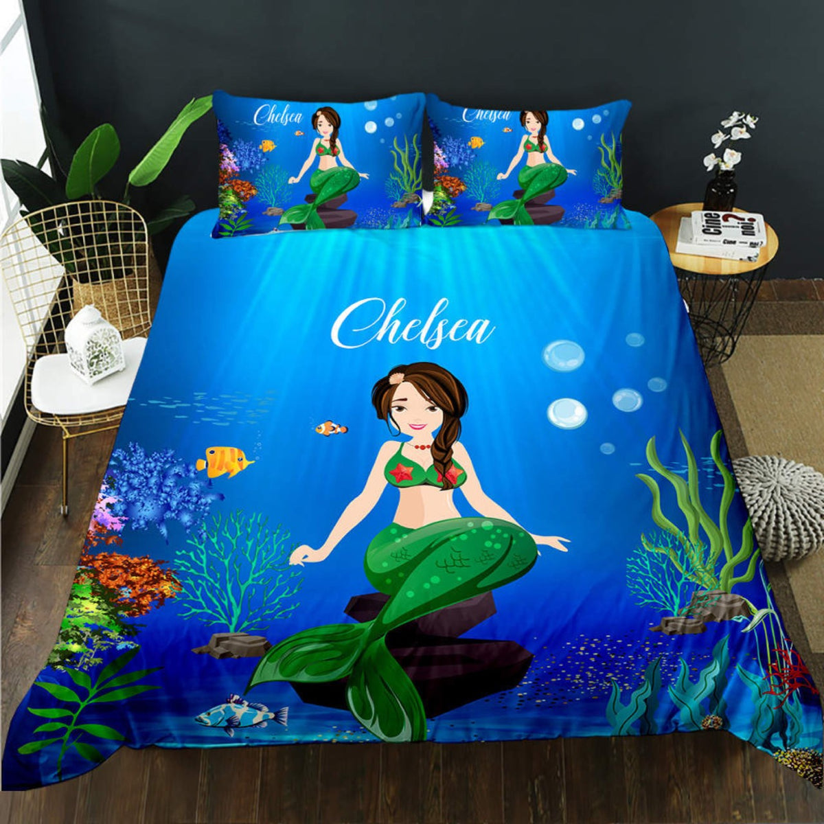 Mermaid Personalised Quilt Cover Set | DOONA KINGDOM