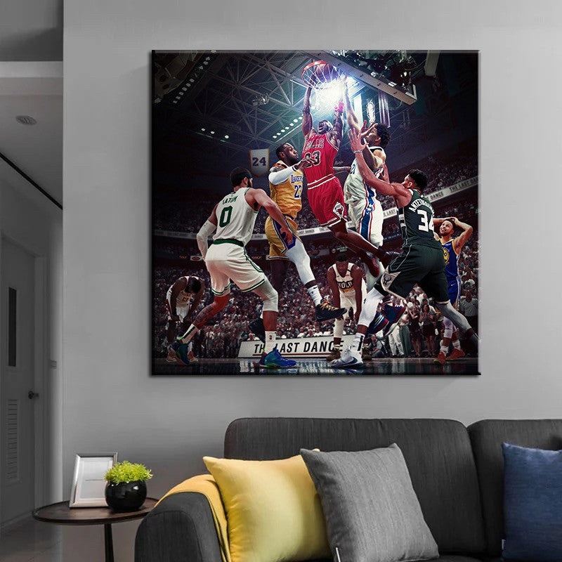 Basketball Players Canvas Print | DOONA KINGDOM